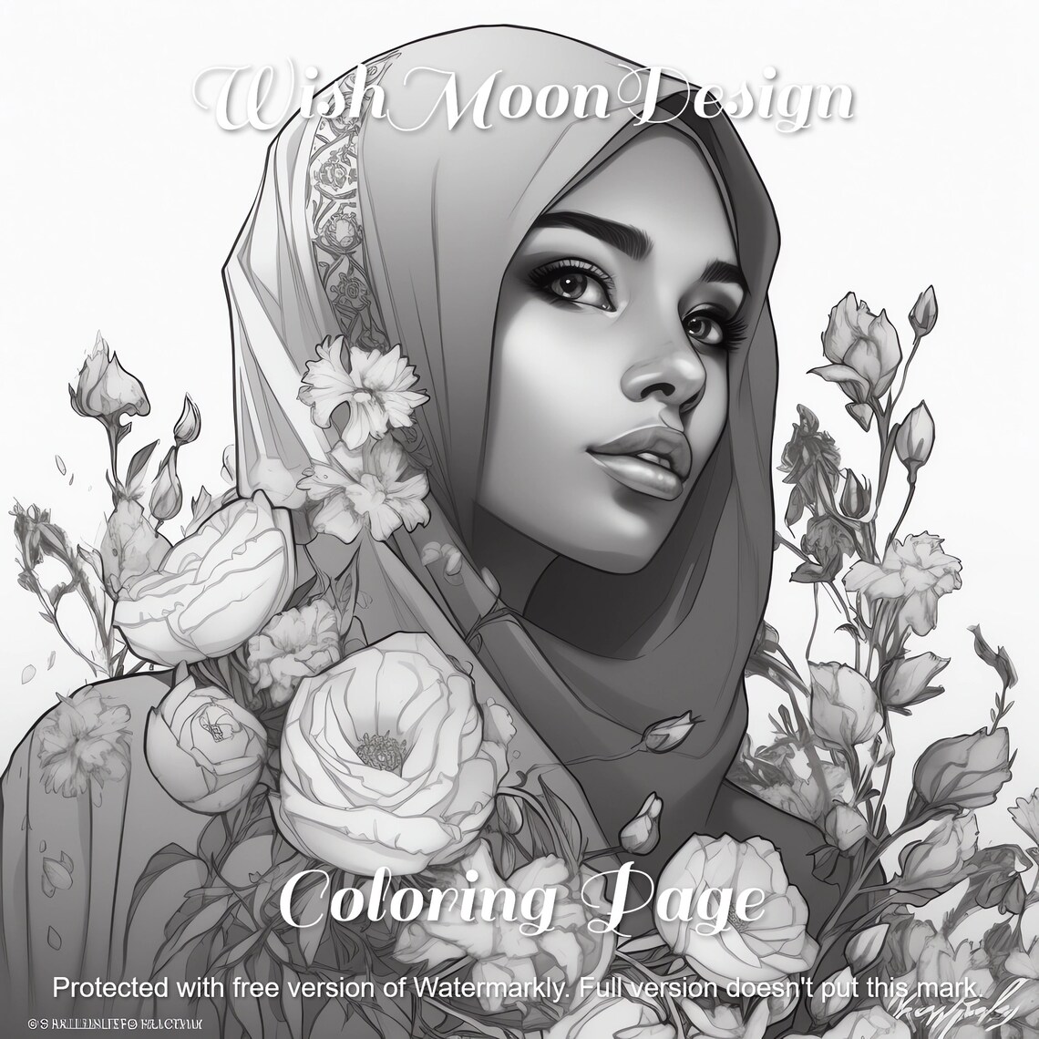 30 Muslim Women Coloring Pages, Islamic Art, Inspirational, Modesty ...