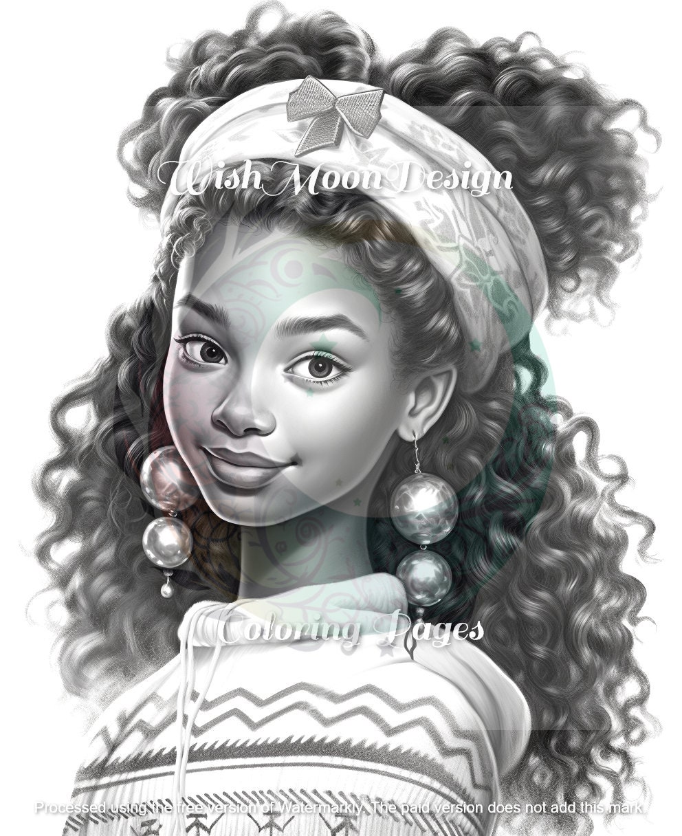 20 Black Winter Wonderland Coloring Book Winter Beauties - Etsy