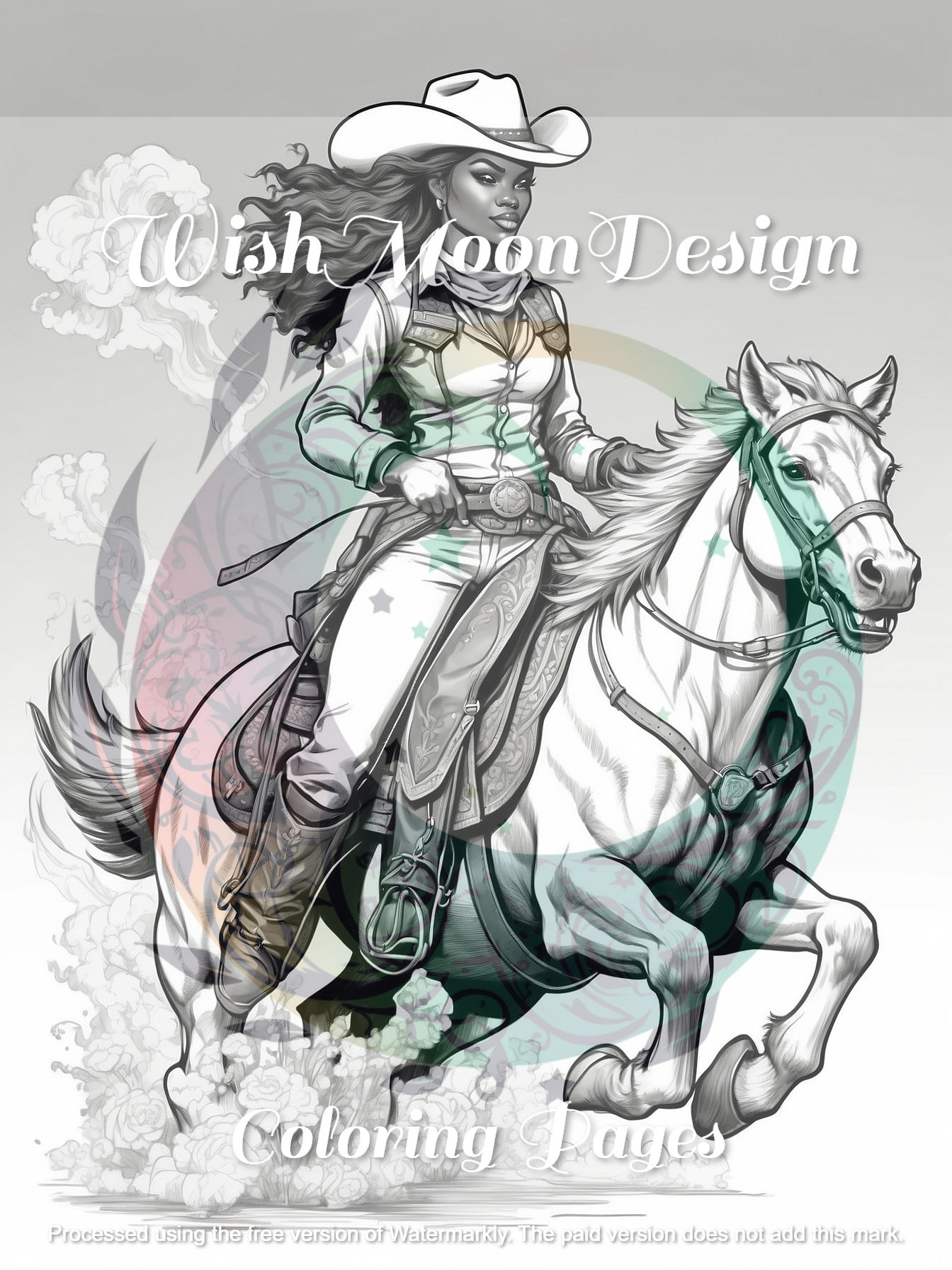 25 Black Cowgirl Coloring Book, African American Cowgirl Coloring Pages ...