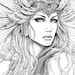 Nyx Goddess Mythological Coloring Book, Fantasy, Celestial Beauty ...