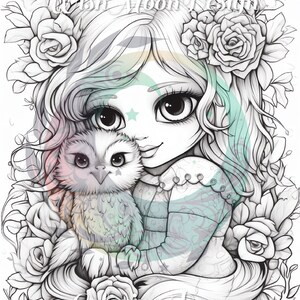 10 Princesses & Baby Animals Coloring Pages, Pet Care, Fantasy ...