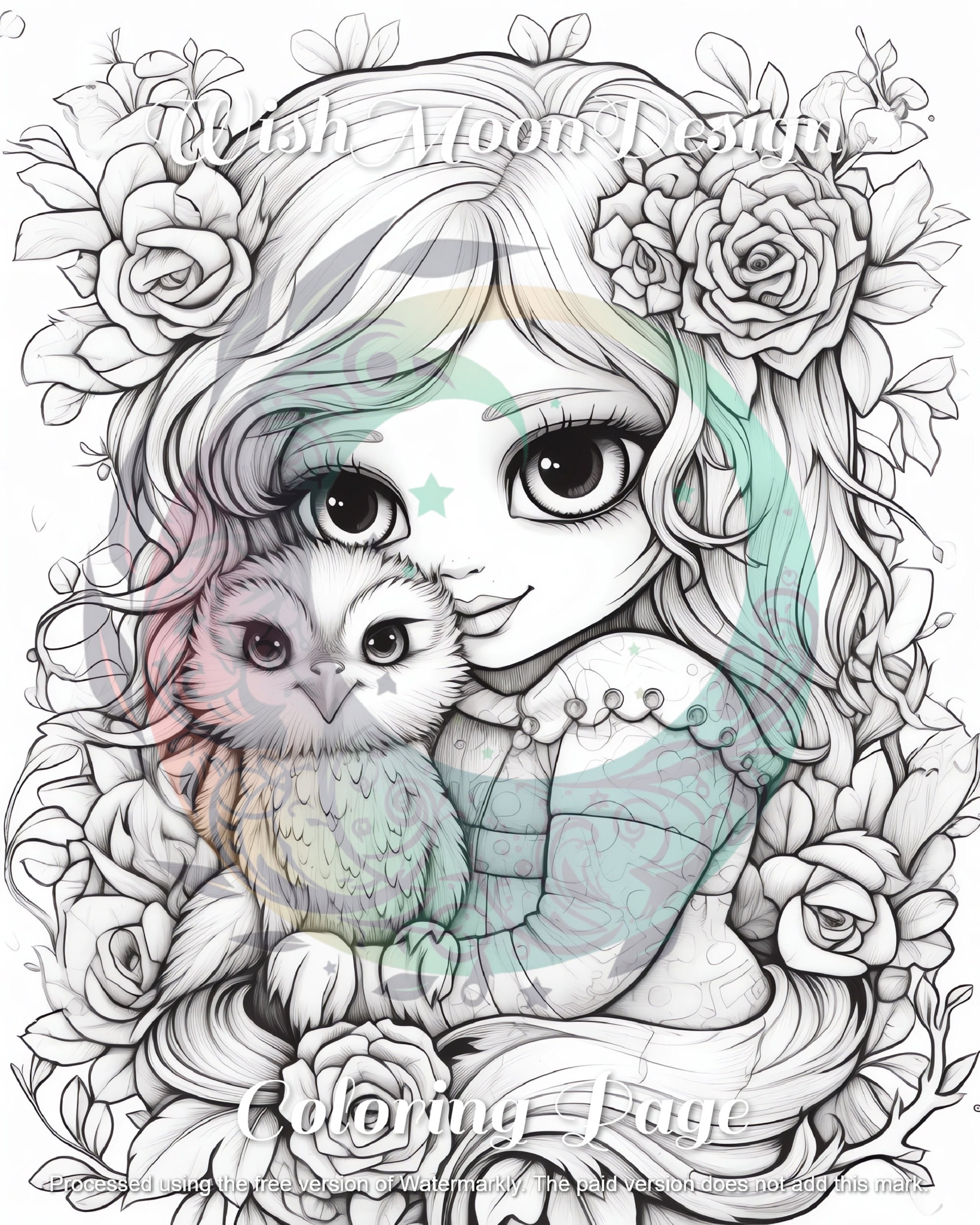 10 Princesses & Baby Animals Coloring Pages, Pet Care, Fantasy ...
