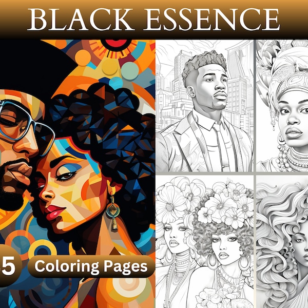 African American Coloring Book Adult - Etsy