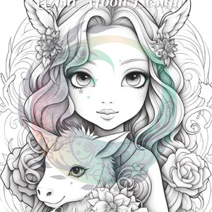 10 Princesses & Baby Animals Coloring Pages, Pet Care, Fantasy ...