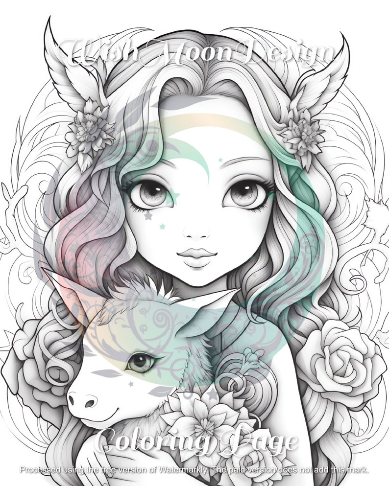 10 Princesses & Baby Animals Coloring Pages, Pet Care, Fantasy ...