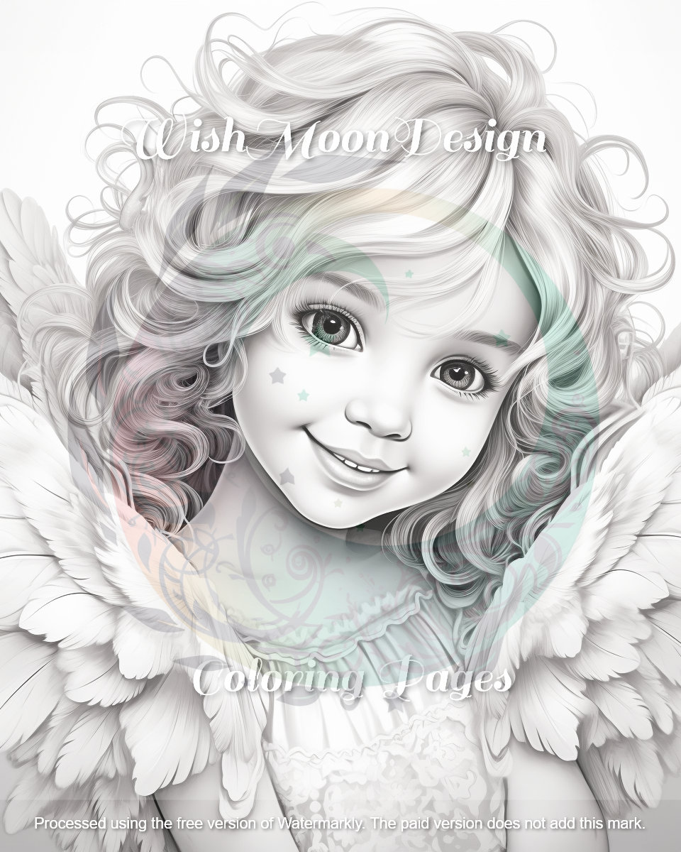35 Baby Angels From Around the World Coloring Pages, Adorable, Fantasy ...