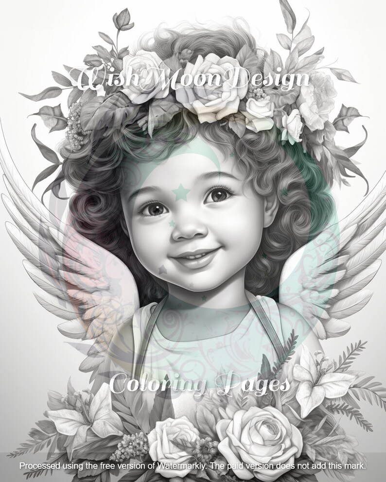35 Baby Angels From Around the World Coloring Pages, Adorable, Fantasy ...