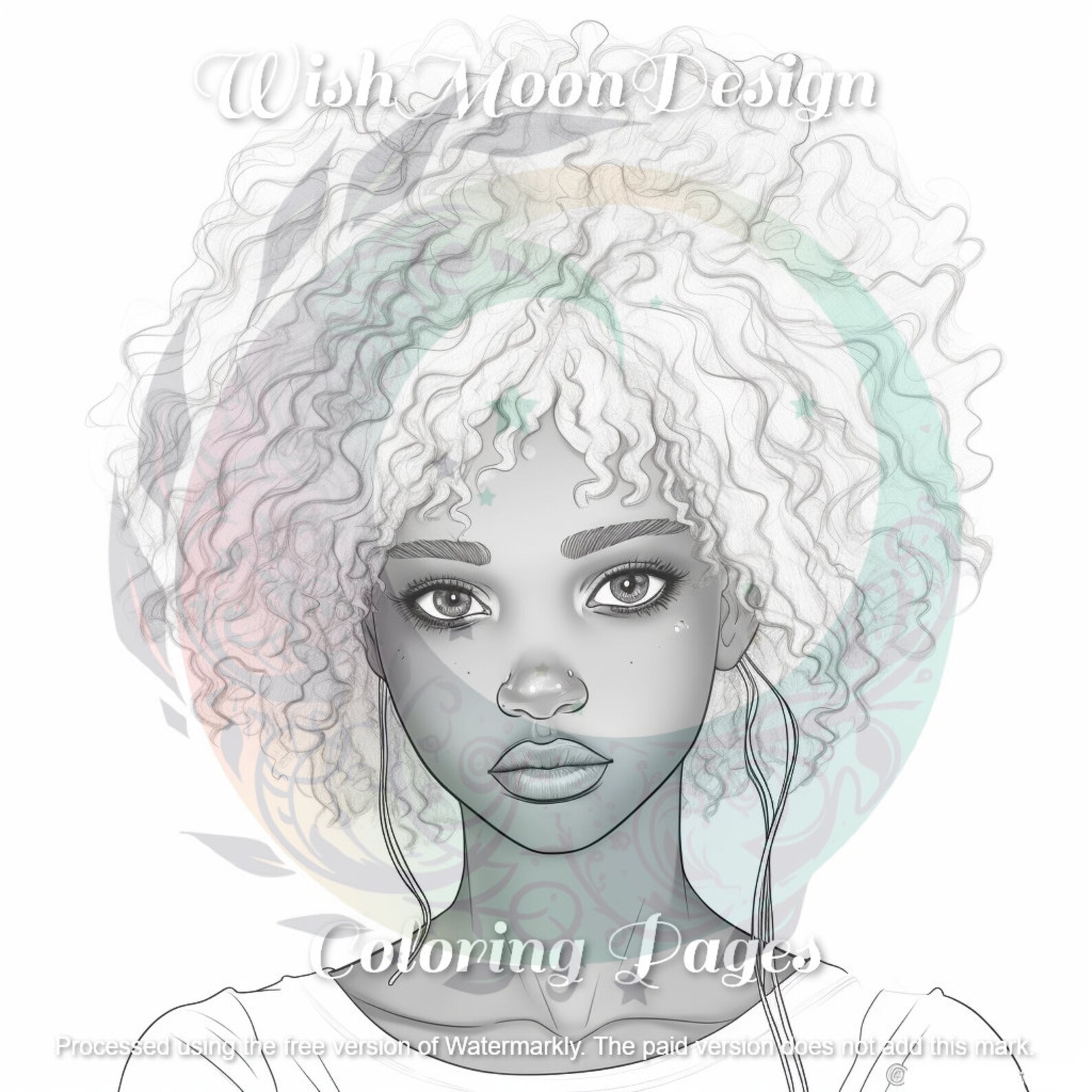 30 Black Girls Hair Style Coloring Book - Afrocentric, Fantasy ...