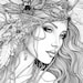 Nyx Goddess Mythological Coloring Book, Fantasy, Celestial Beauty ...