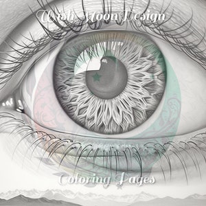 30 Windows to the Soul Coloring Pages | Digital Download | Eye Coloring ...