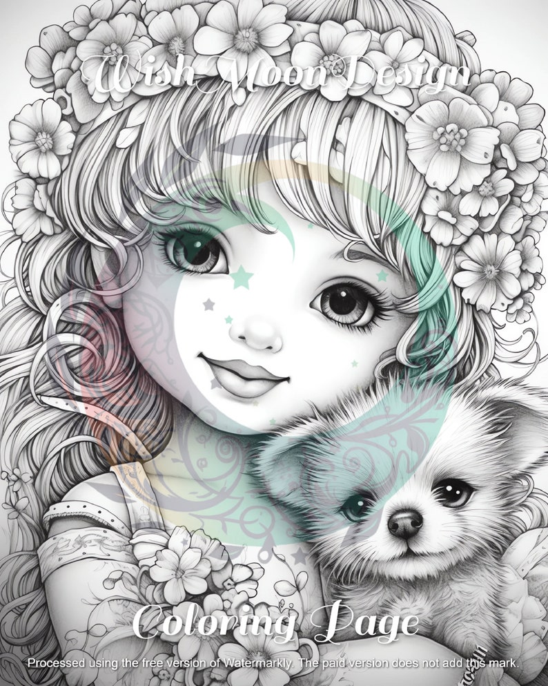 10 Princesses & Baby Animals Coloring Pages, Pet Care, Fantasy ...