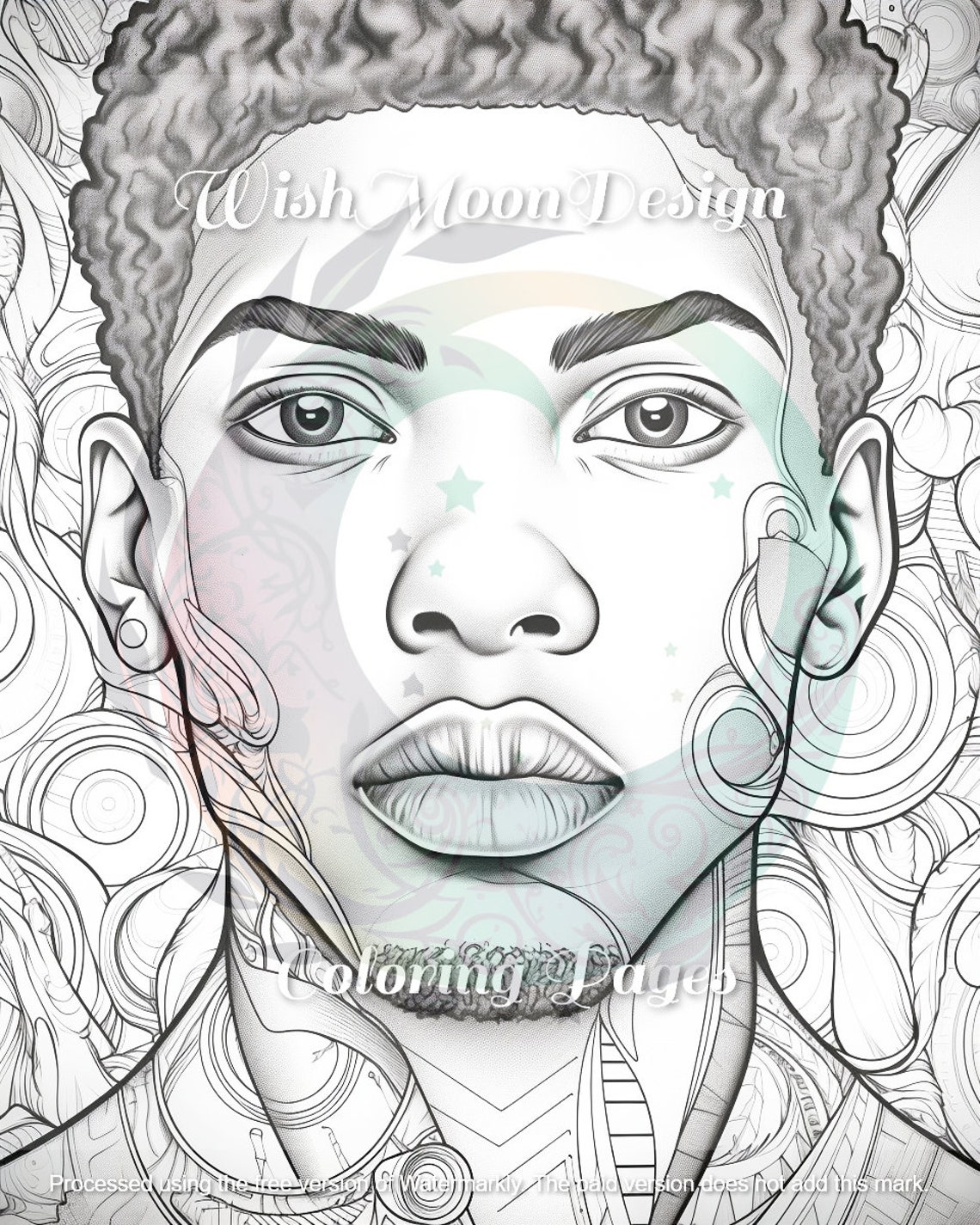40 Black Essence P2 Coloring Pages, Afrocentric, Artistic Styles, Black ...