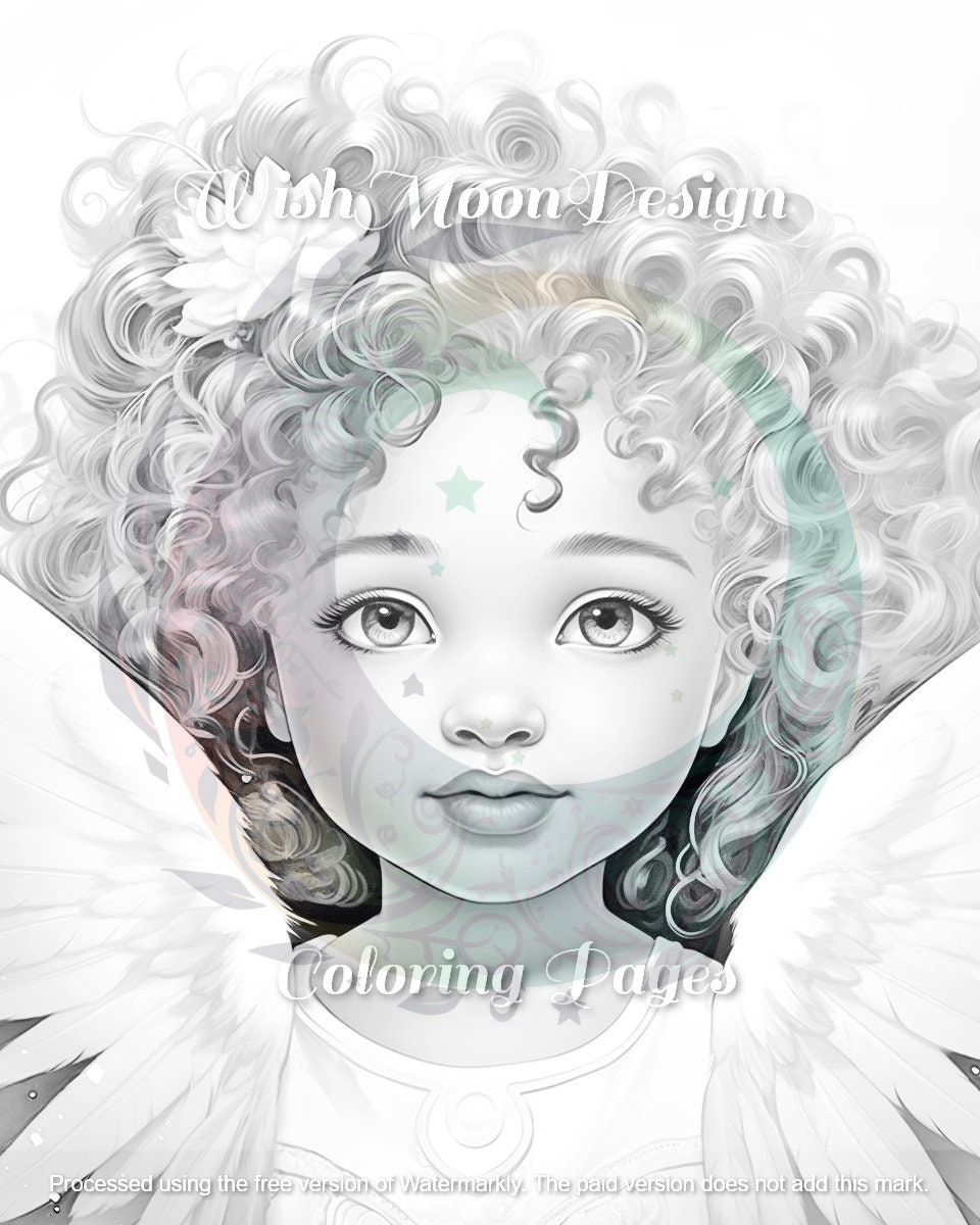 35 Baby Angels From Around the World Coloring Pages, Adorable, Fantasy ...