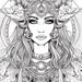 Nyx Goddess Mythological Coloring Book, Fantasy, Celestial Beauty ...