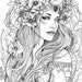 Nyx Goddess Mythological Coloring Book, Fantasy, Celestial Beauty ...