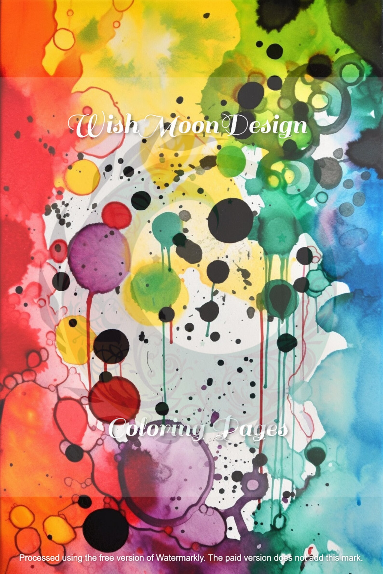 20 Backwards Coloring Pages, Reverse Coloring, Watercolors, Pastel ...