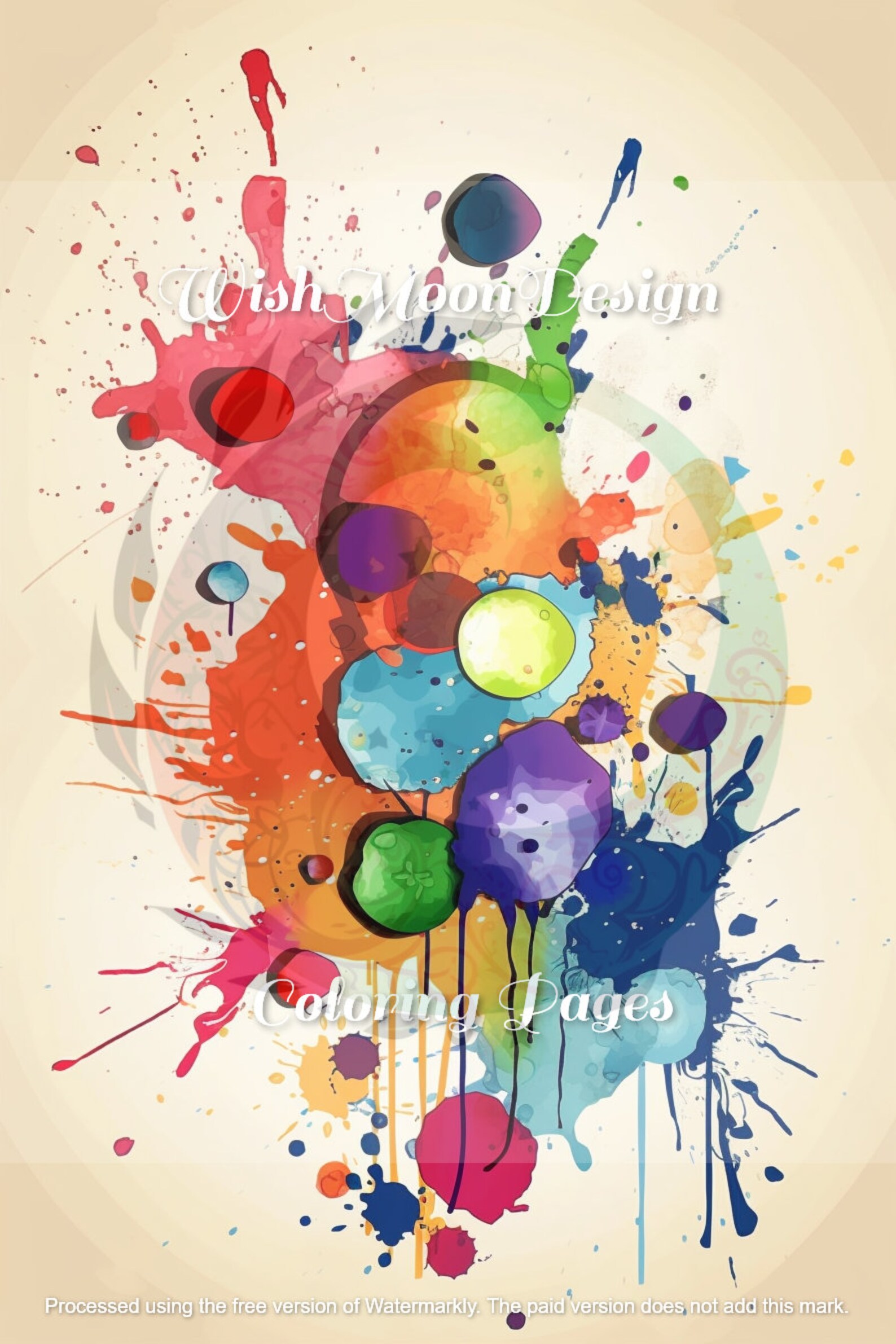 20 Backwards Coloring Pages, Reverse Coloring, Watercolors, Pastel ...