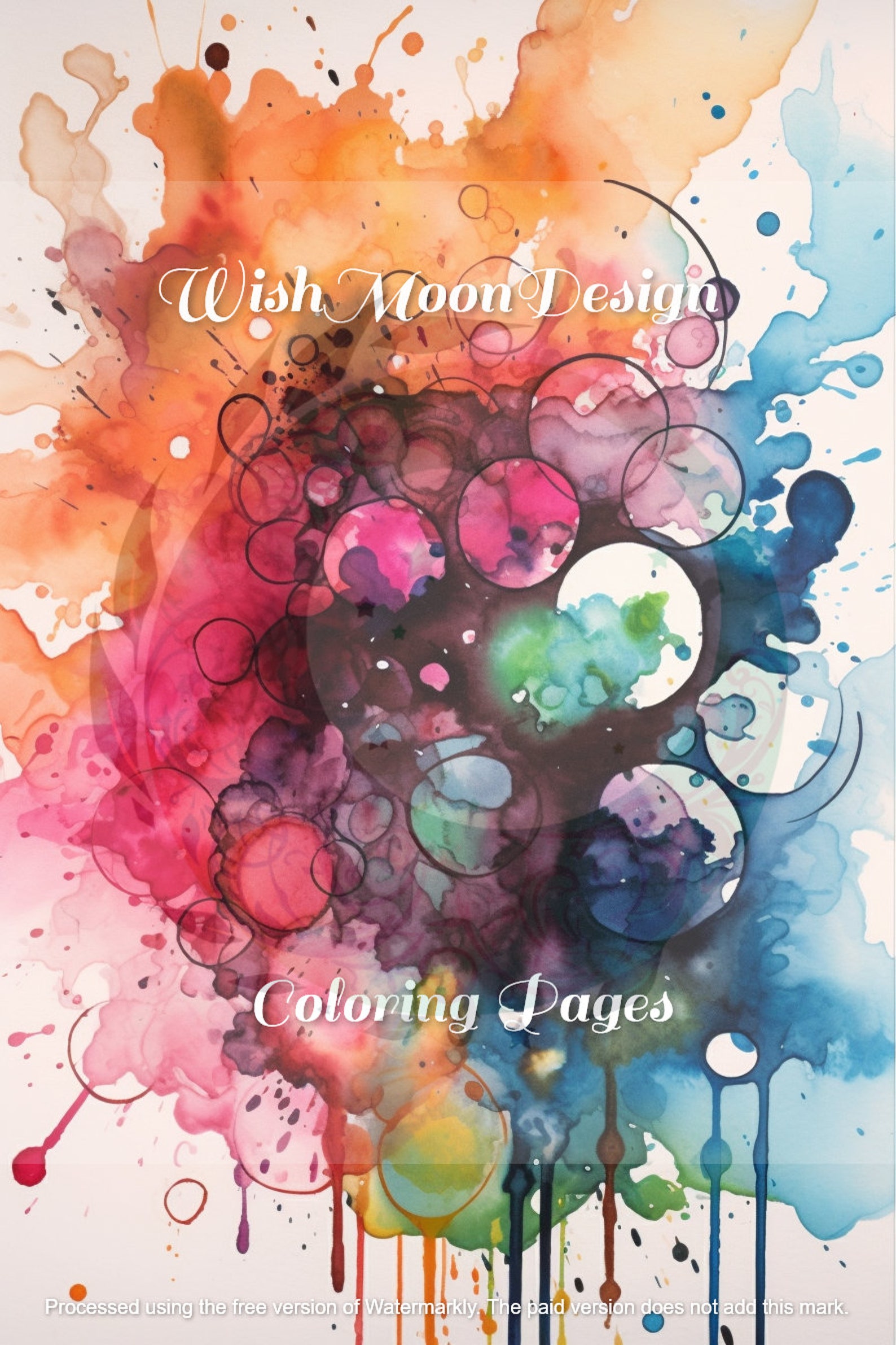 20 Backwards Coloring Pages, Reverse Coloring, Watercolors, Pastel ...