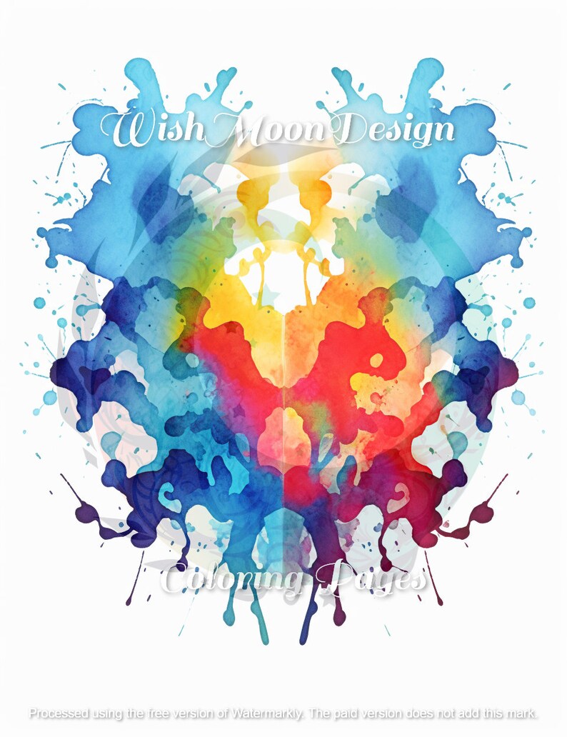 20 Backwards Coloring Book - Reverse Coloring Pages, Watercolor ...