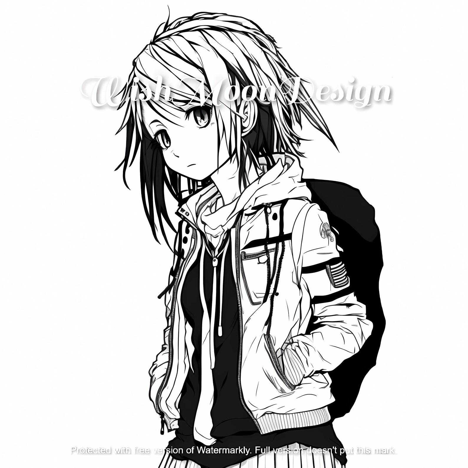 25 Emo Style Meets Art Therapy Coloring Book, Emotional Expression ...