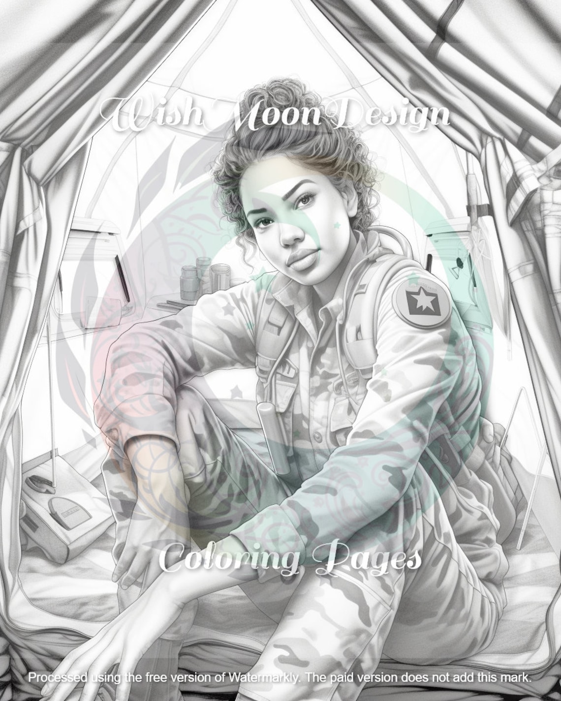 30 Women in Combat Military Coloring Pages, Soldier, Strong Women ...