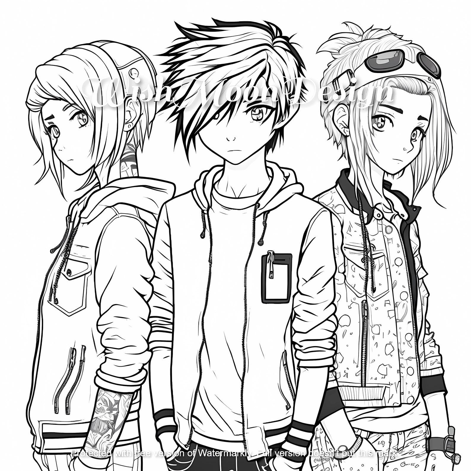 25 Emo Style Meets Art Therapy Coloring Book, Emotional Expression ...