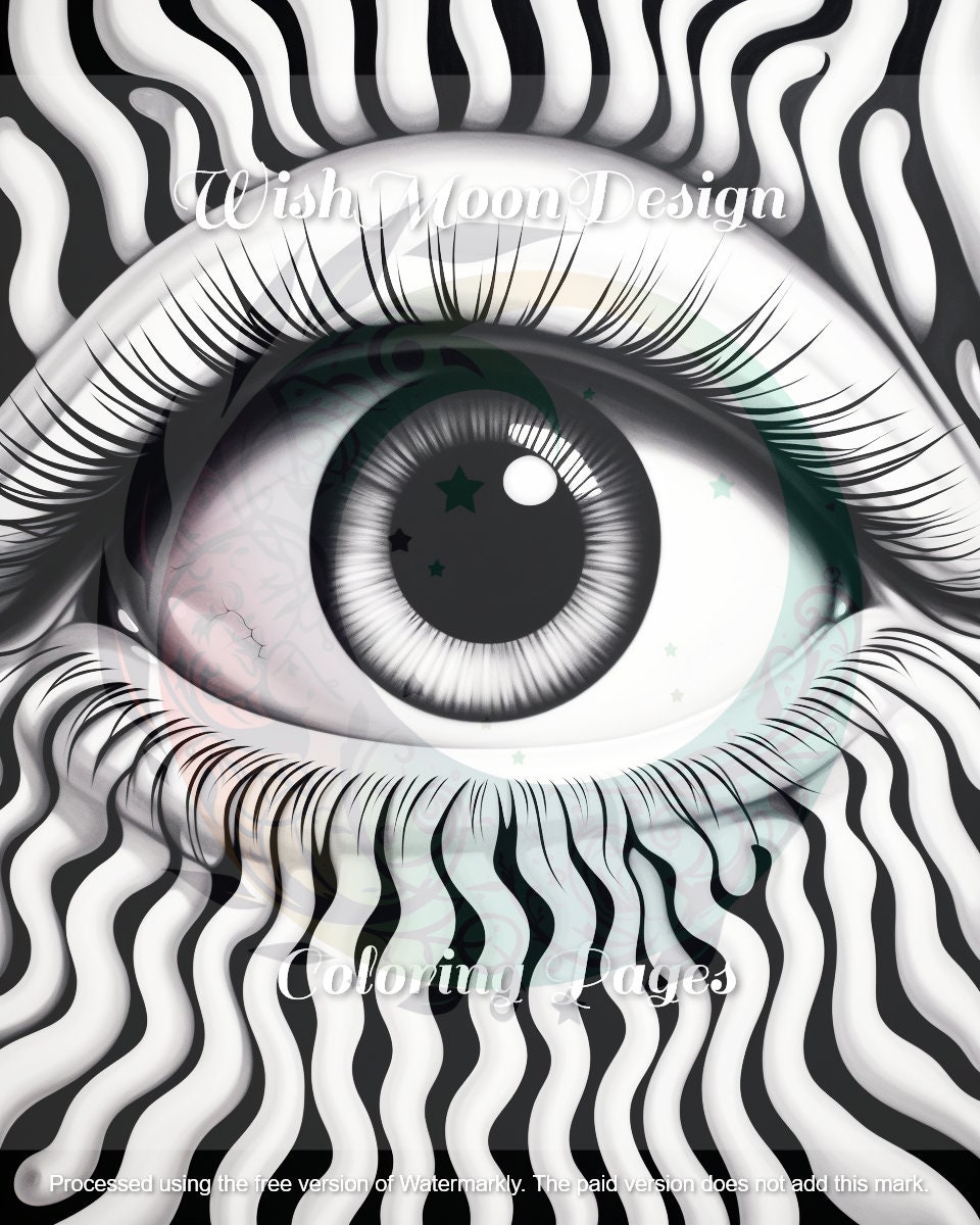 30 Windows to the Soul Coloring Pages | Digital Download | Eye Coloring ...