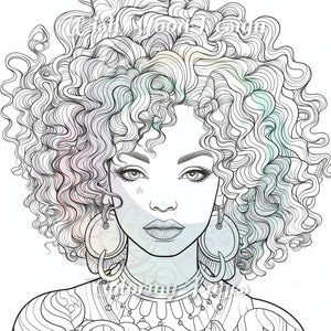 45 Black Essence Coloring Pages - African American, Afrocentric, Black ...