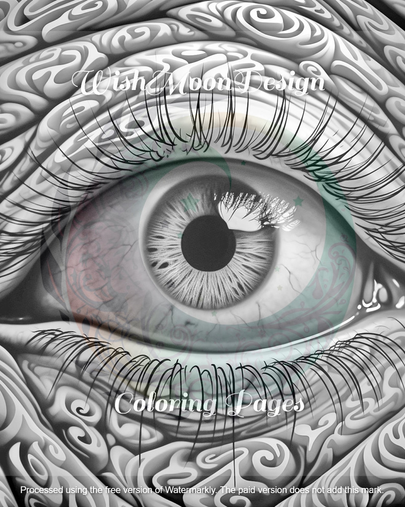 30 Windows to the Soul Coloring Pages | Digital Download | Eye Coloring ...