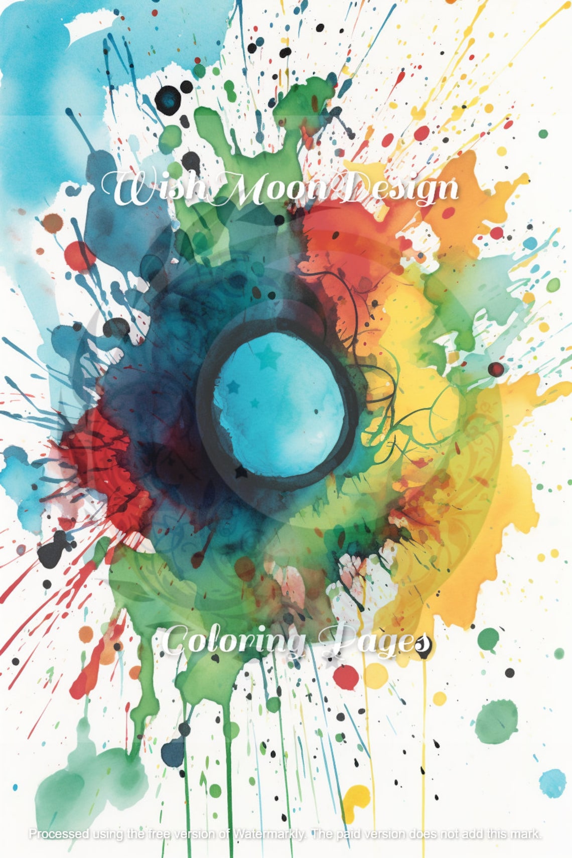 20 Backwards Coloring Pages, Reverse Coloring, Watercolors, Pastel ...