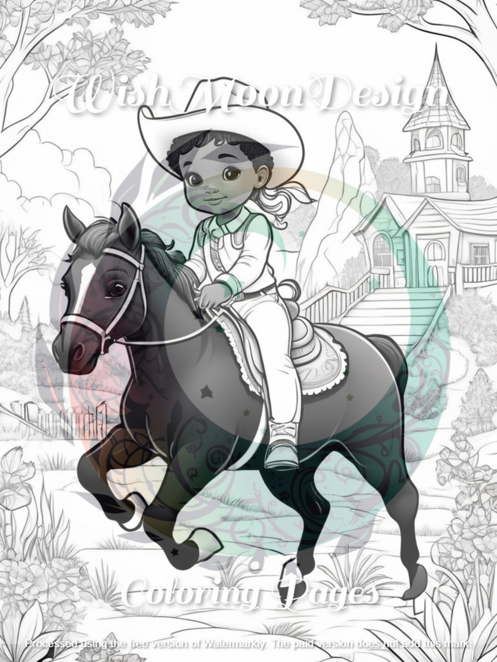 25 Black Baby Cowgirl Coloring Book, African-american Cowgirls ...