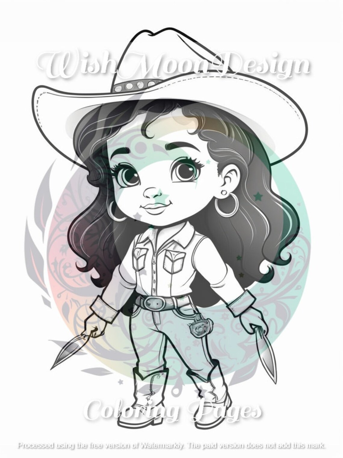 25 Black Baby Cowgirl Coloring Book, African-american Cowgirls ...