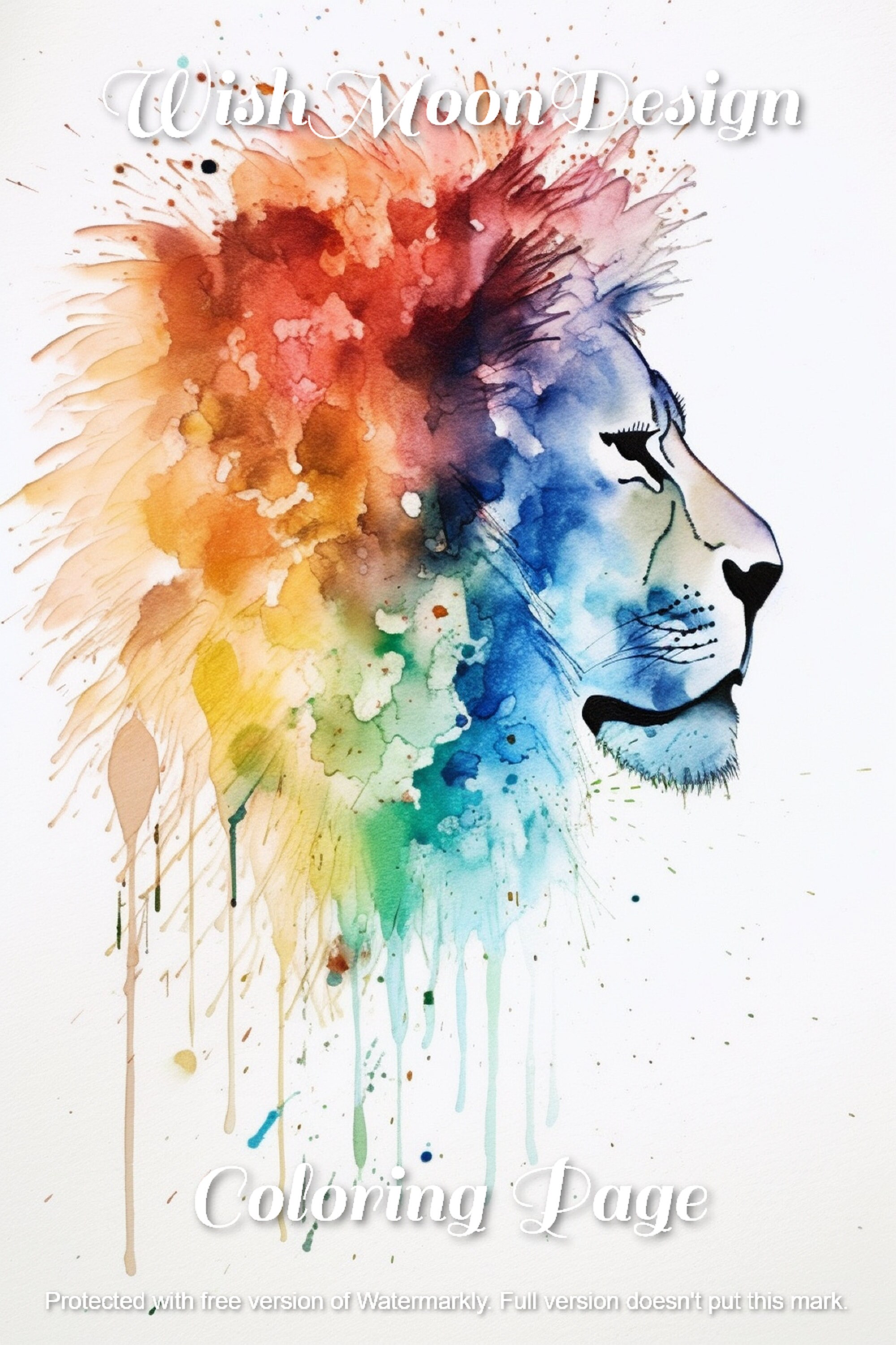 35 Backwards Coloring Pages, Reverse Coloring, Retro, Watercolor Art ...