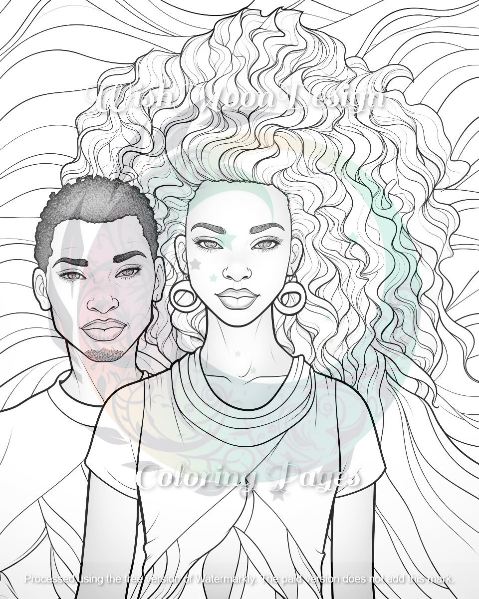 45 Black Essence Coloring Pages African American, Afrocentric, Black ...