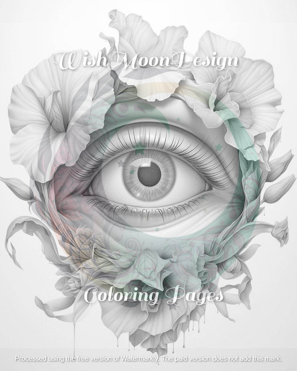 30 Windows to the Soul Coloring Pages Digital Download Eye Coloring ...