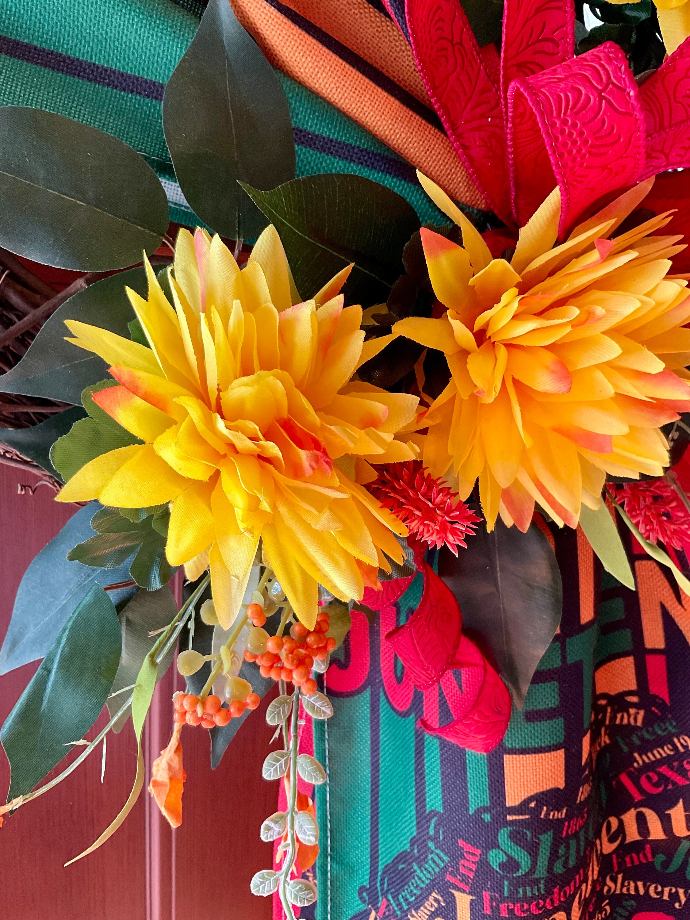 Juneteenth Wreath, Black Pride Wreath, African American Wreath ...