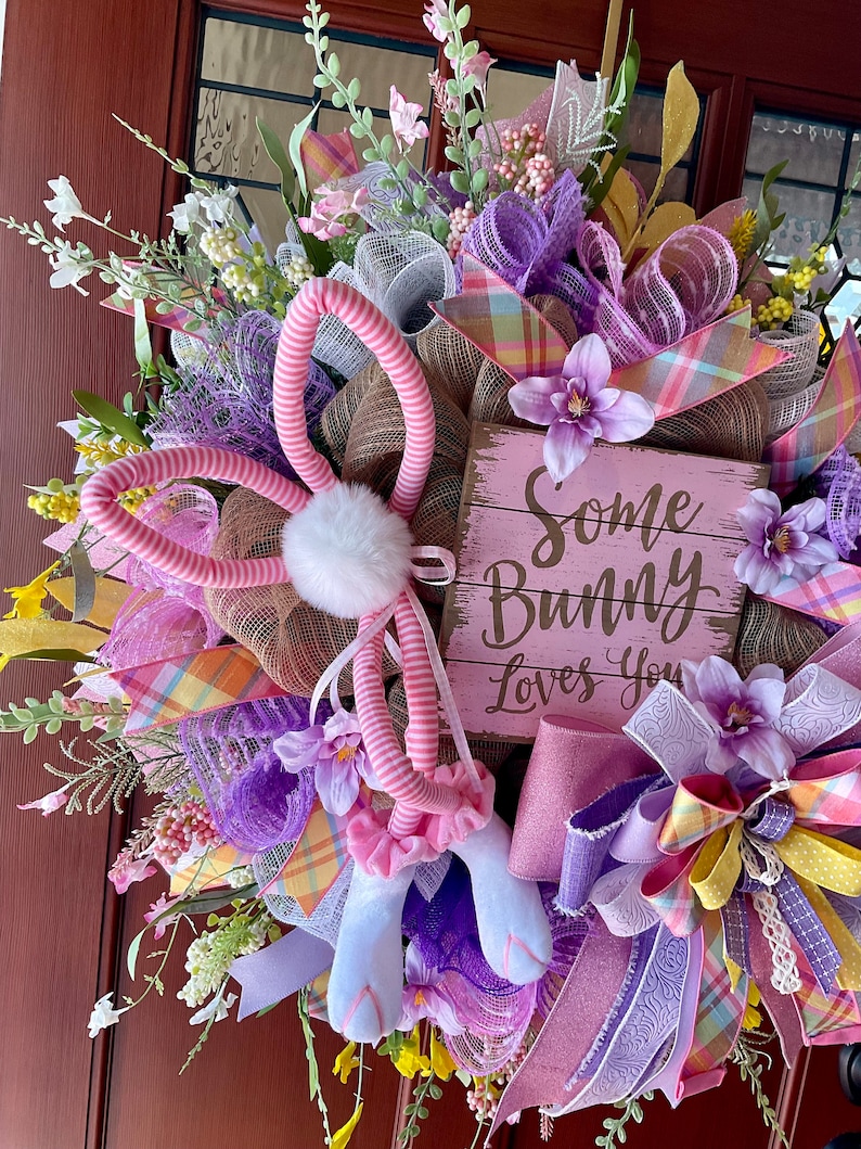 Easter Wreath, Easter Decor, Spring Easter Wreath, Spring Wreath, Some ...