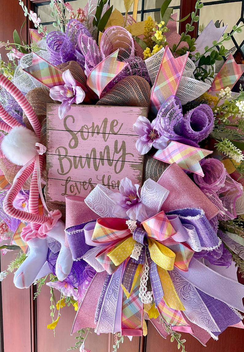 Easter Wreath, Easter Decor, Spring Easter Wreath, Spring Wreath, Some ...