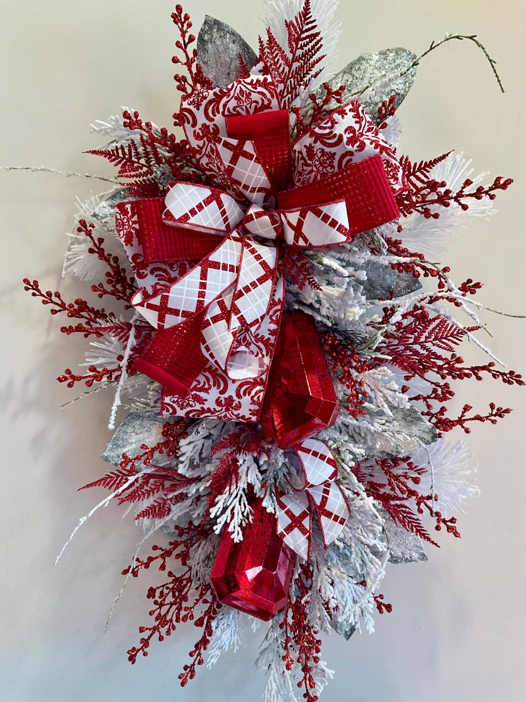 Christmas Swag, Holiday Swag, Christmas Glam Swag, Elegant Christmas ...