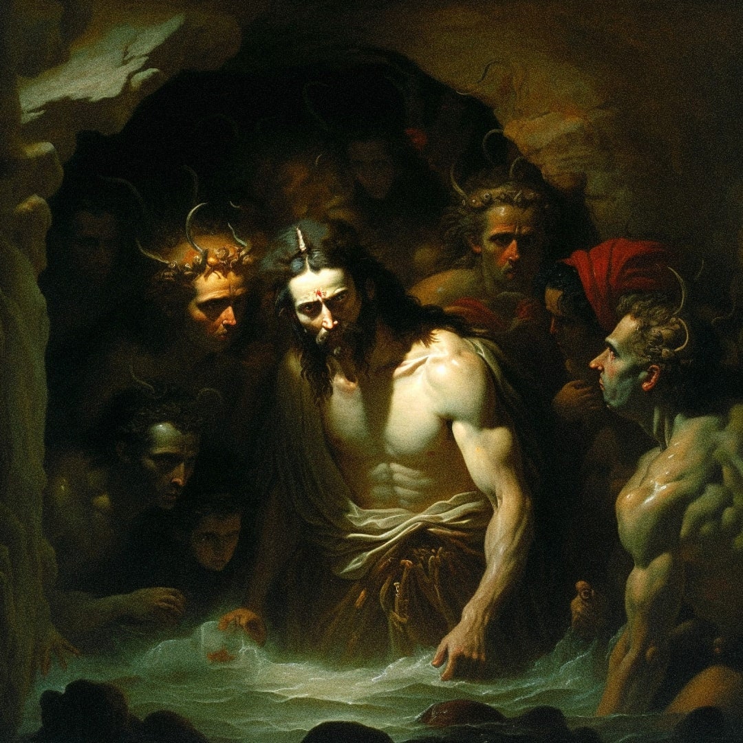 Odysseus Descending in the Underworld - Etsy