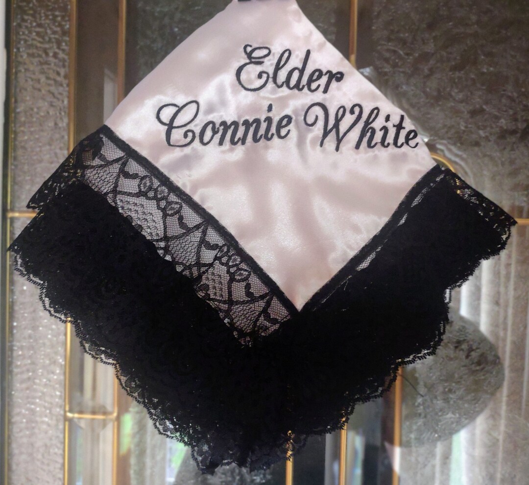 Satin Lace Lap Scarf - Etsy