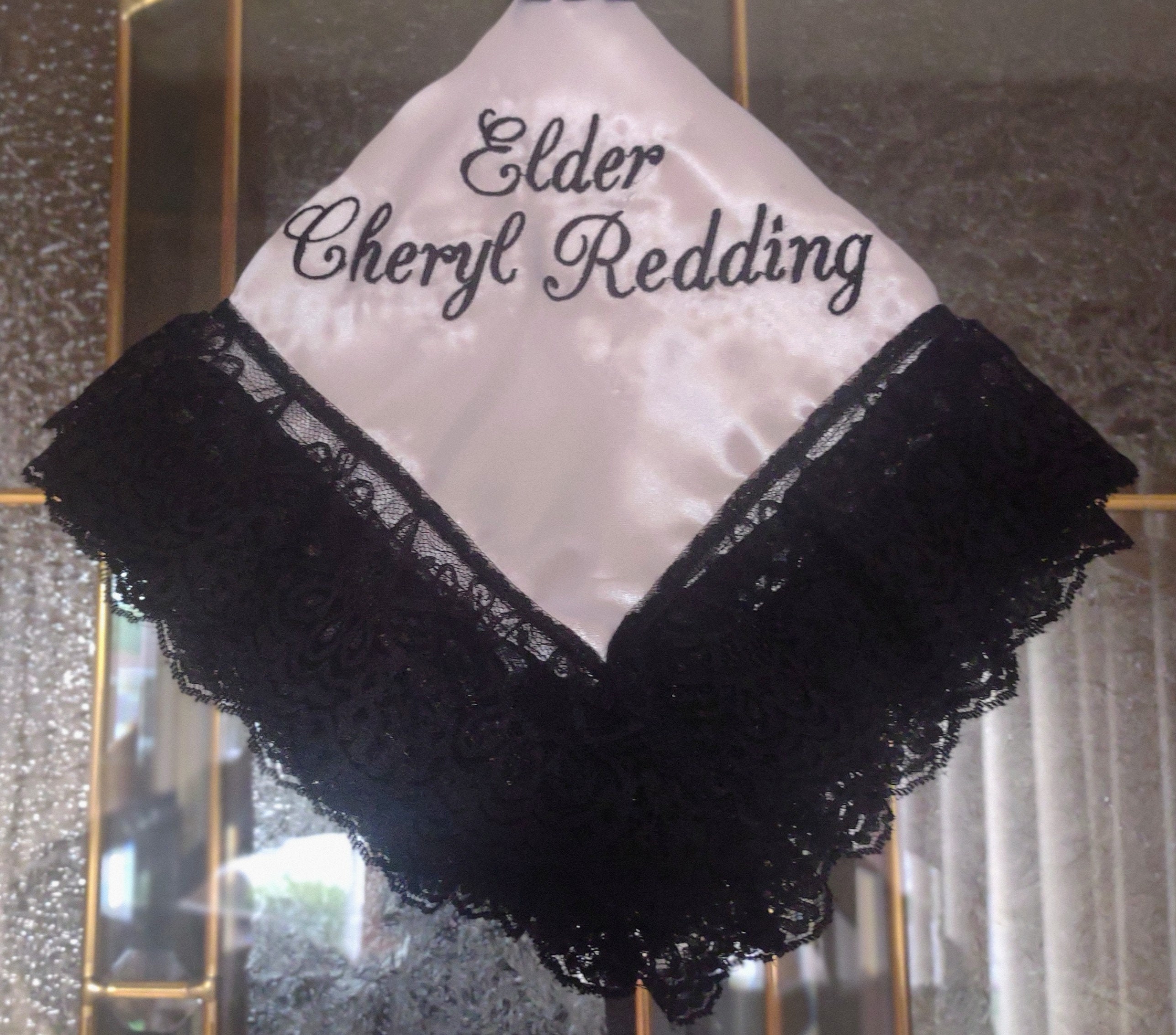 Satin Lace Lap Scarf - Etsy