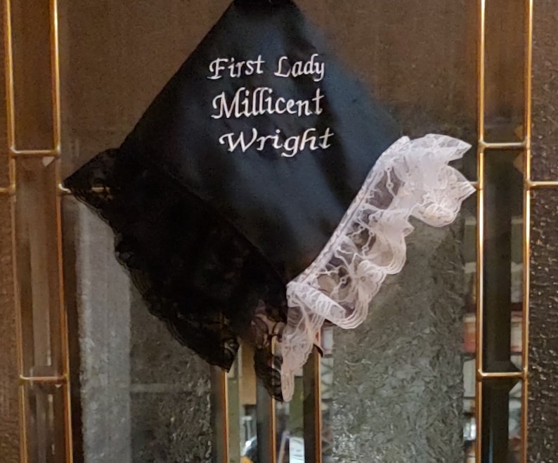 Black Stain Lap Scarf With Black and White Lace - Etsy