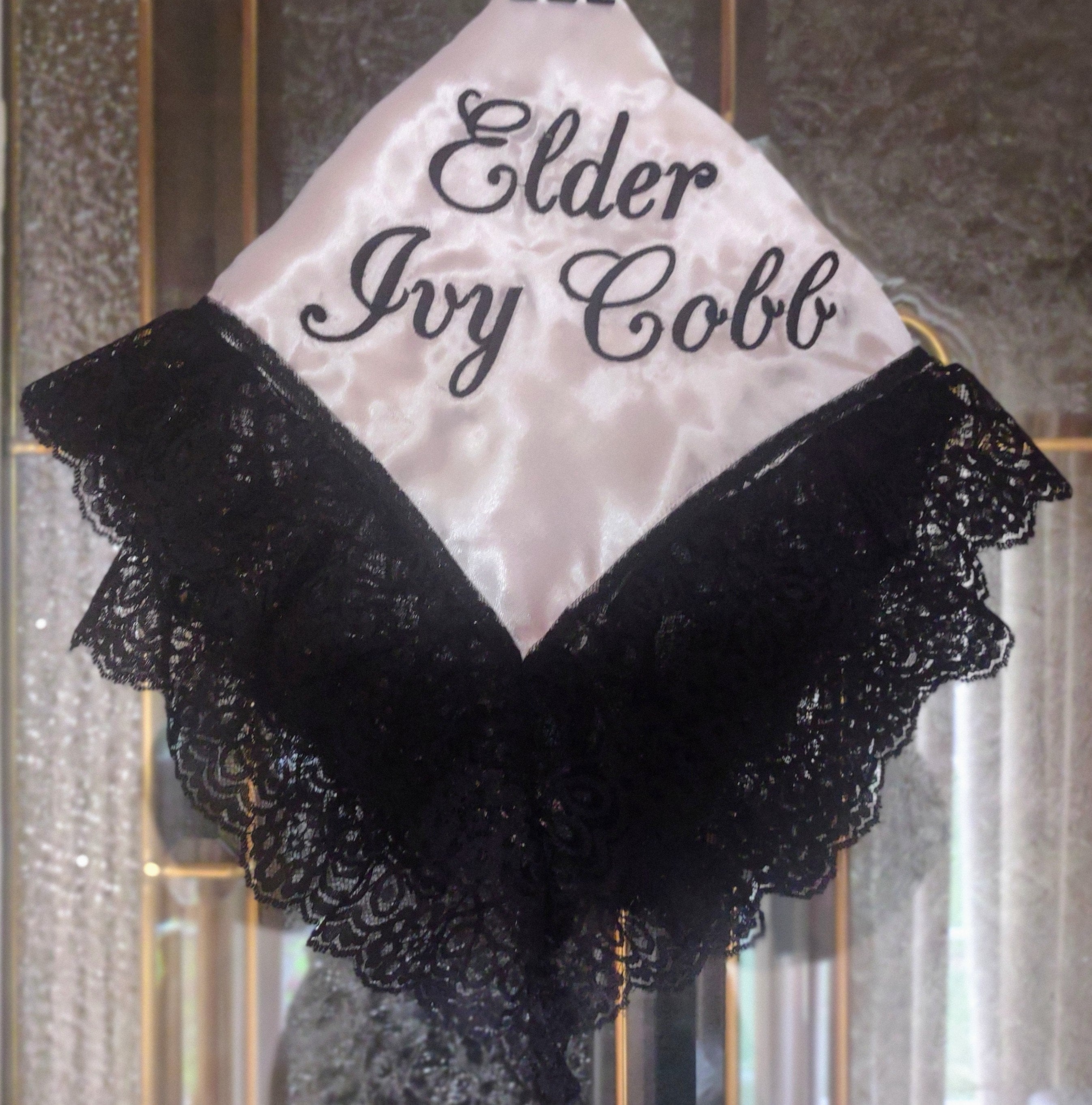 Satin Lace Lap Scarf - Etsy