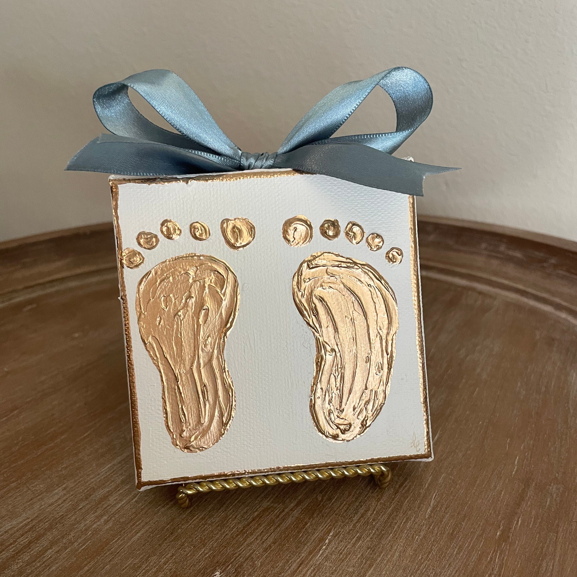 Hand Painted Gold Baby Feet - Etsy