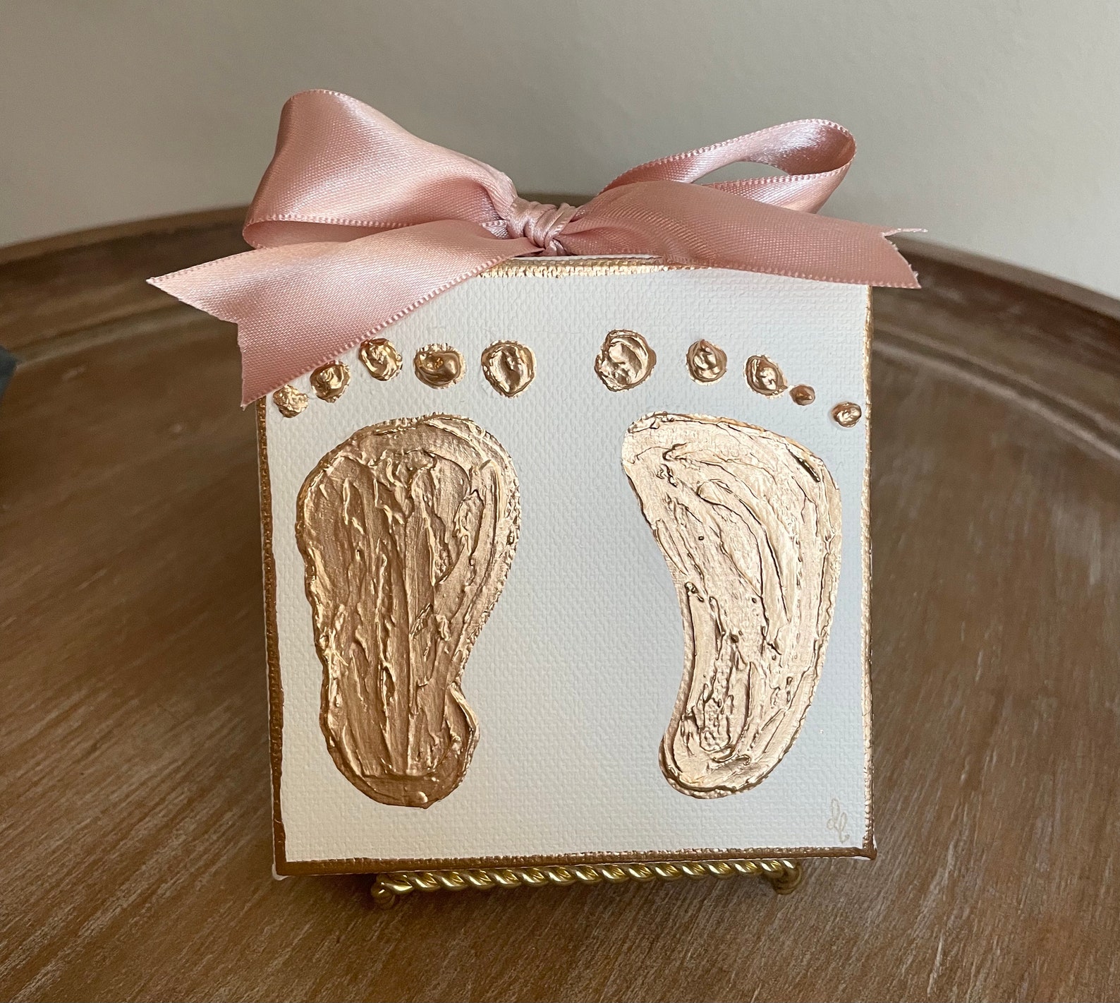 Hand Painted Gold Baby Feet - Etsy