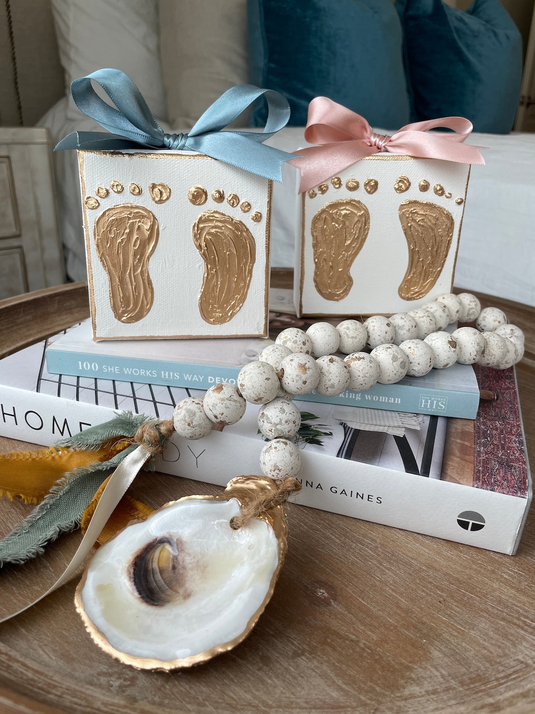 Hand Painted Gold Baby Feet - Etsy