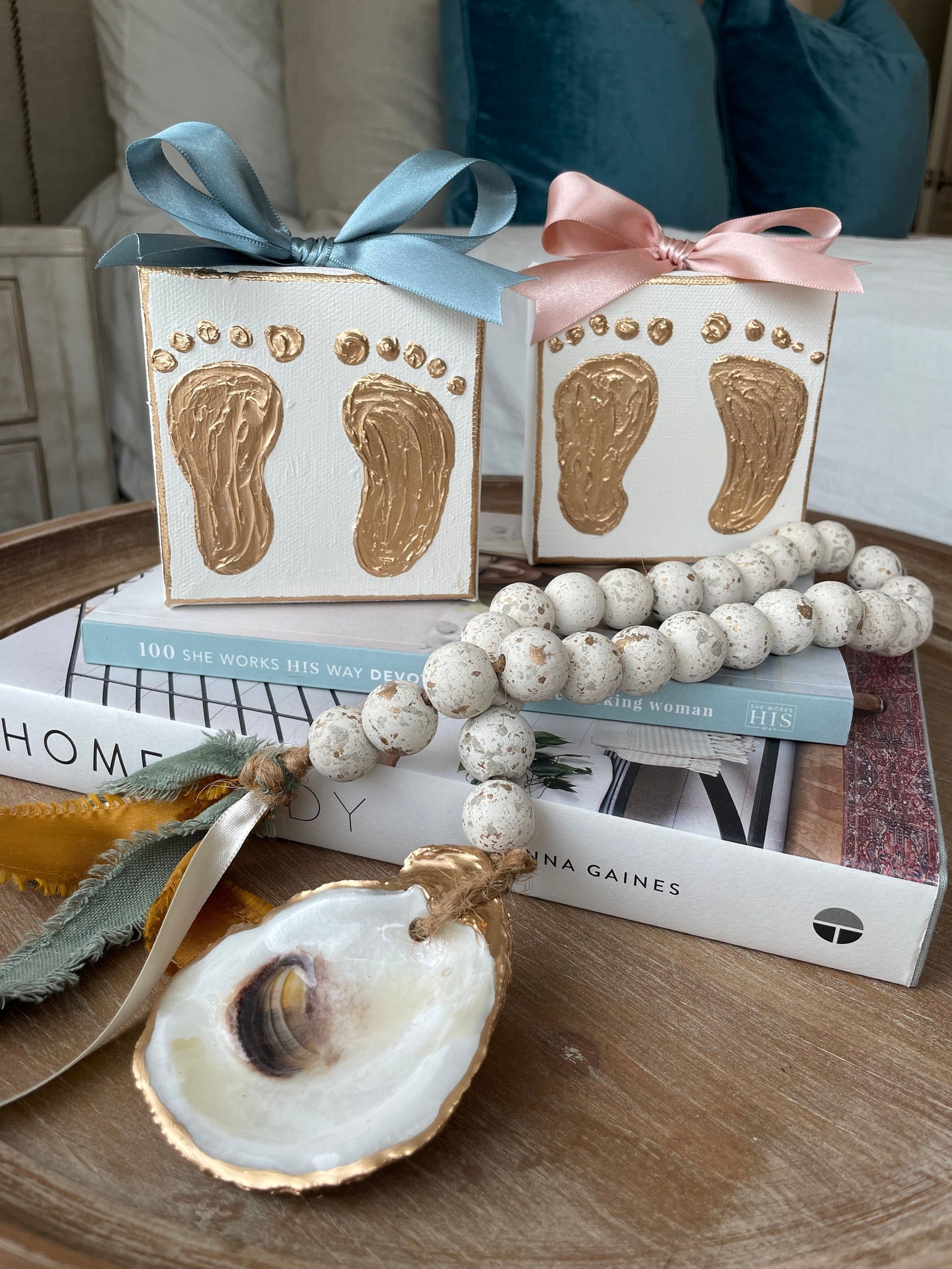 Hand Painted Gold Baby Feet - Etsy