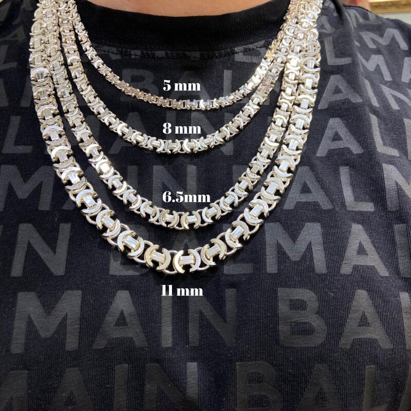 Big Silver Chains for Men - Etsy