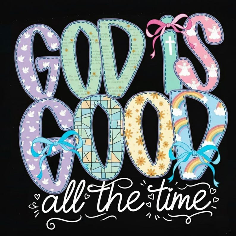 Preppy Boho Christian PNG, God is Good PNG, Bible Verse Sublimation ...